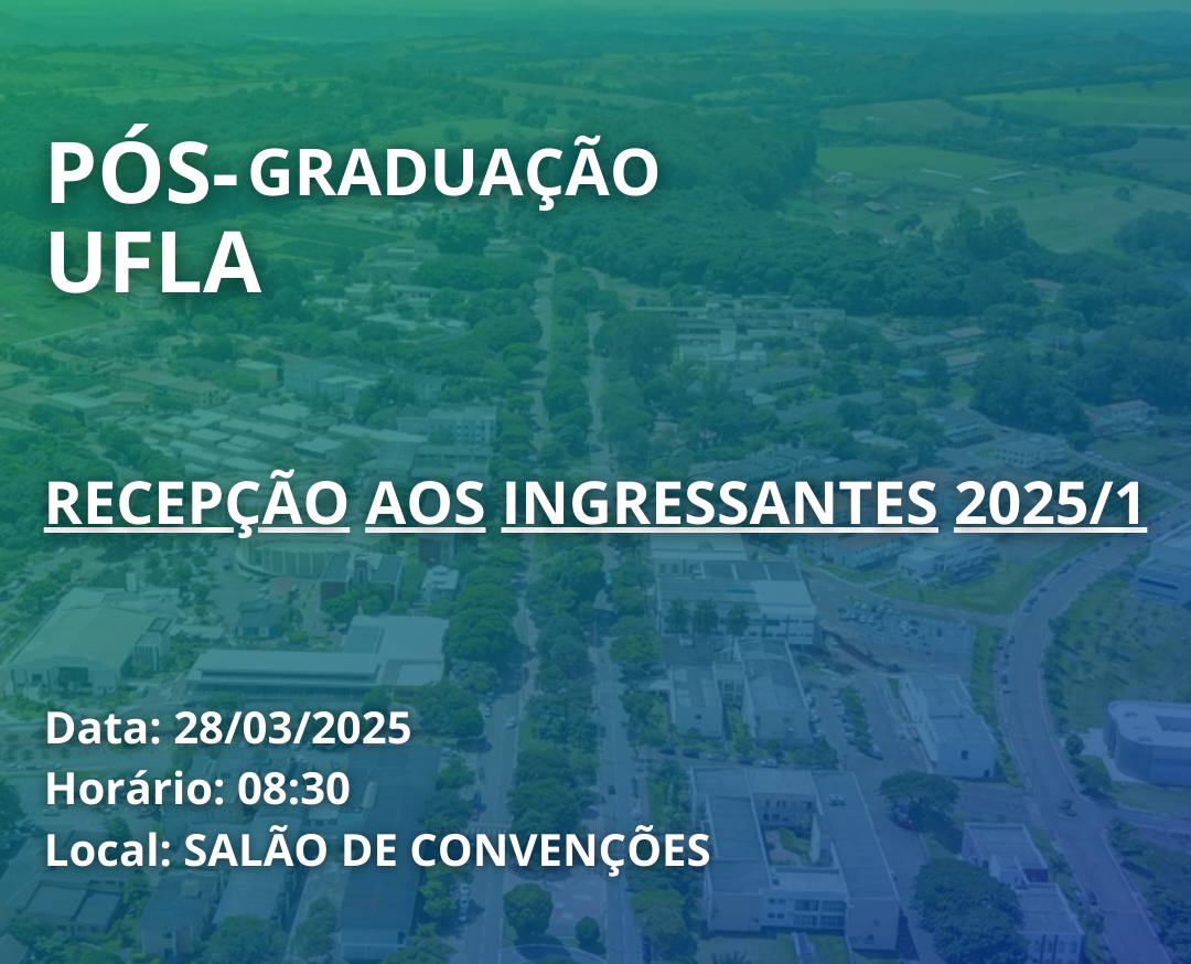 UFLA recebe novos discentes da pós-graduação em cerimônia - UFLA ...